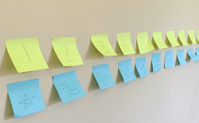 Post-It Matching Game: Learning Activity for Siblings to Play Together